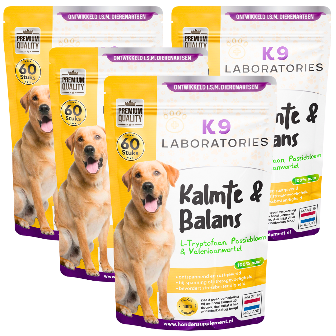 Kalmte & Balans Chewies - 60 Stuks | Handige Vorm, Honden Zijn Dol Op ...